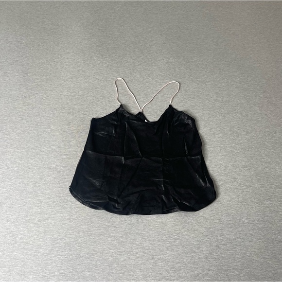 Victoria's Secret | Tops | Victorias Secret Logo Script Satin Racerback ...